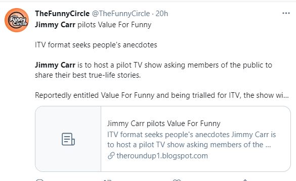 Value For Funny pilot 2021 – The Carr-Tell